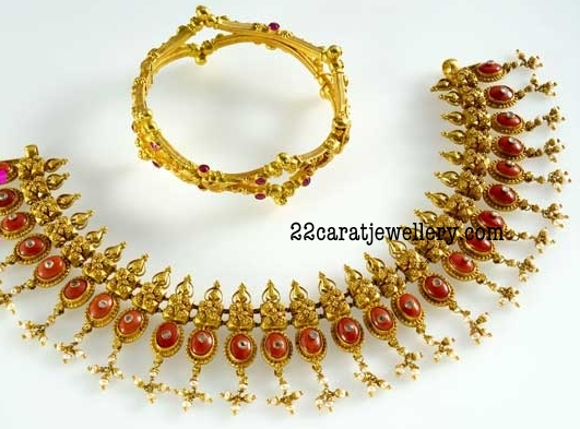 Gold Antique Chettinadu Jewellery Gallery - Jewellery Designs