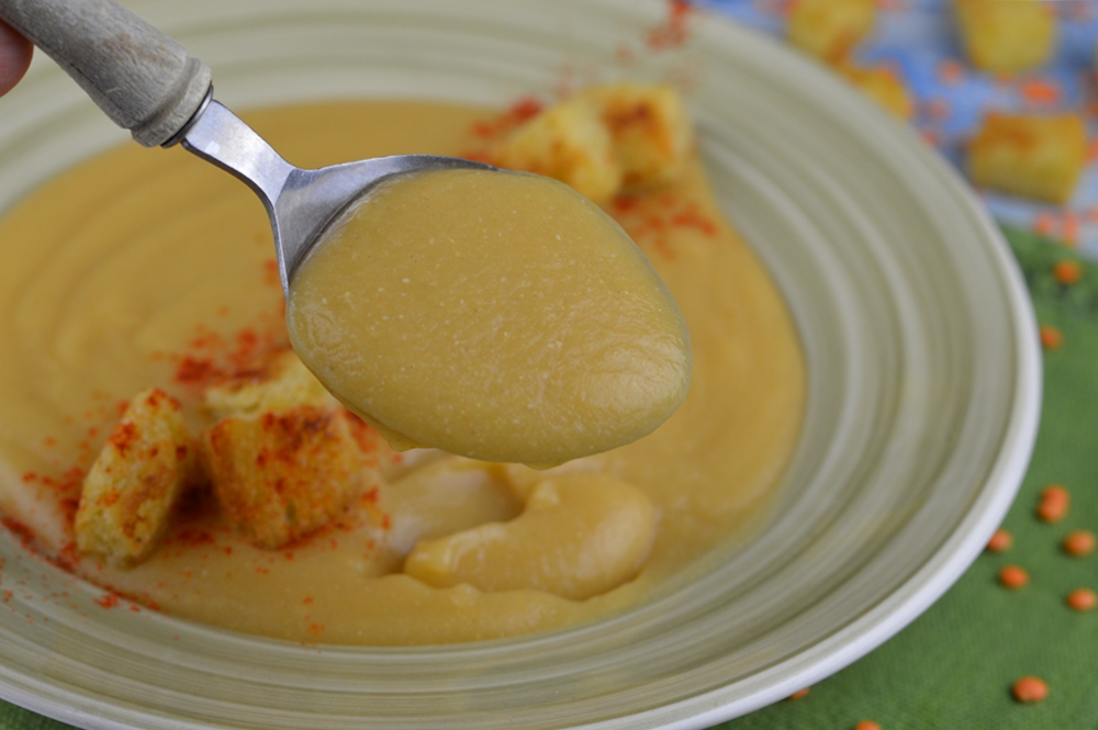 Supa crema de linte rosie - CAIETUL CU RETETE