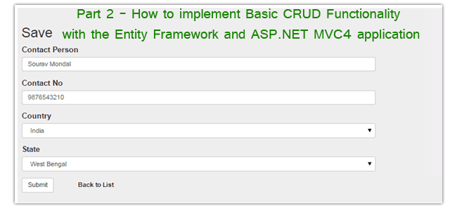 Part 2 How To Implement Basic Crud Functionality With