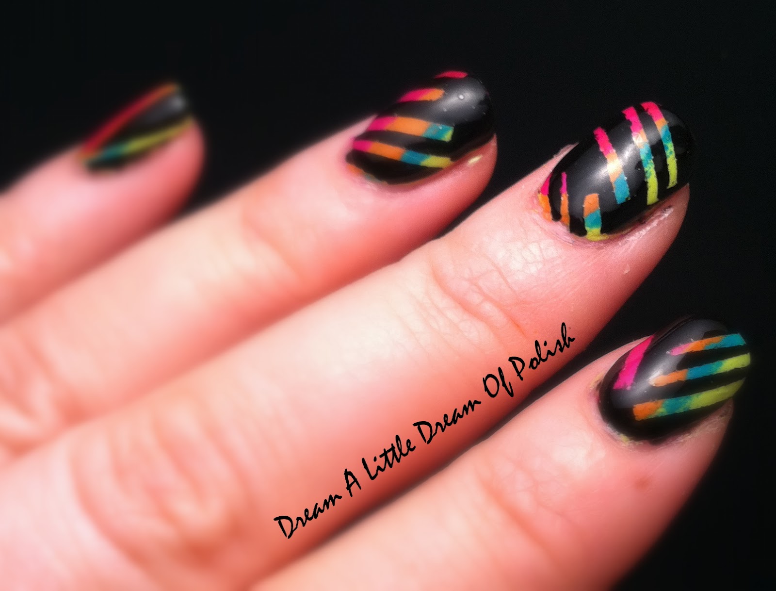 RyCoBra's Southern Nails: Starships: Black Striper Art