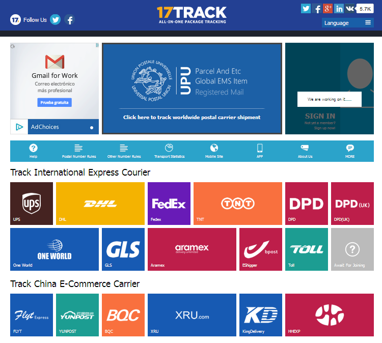 Como usar 17 Track (Nueva Version) ~ Sorprendo
