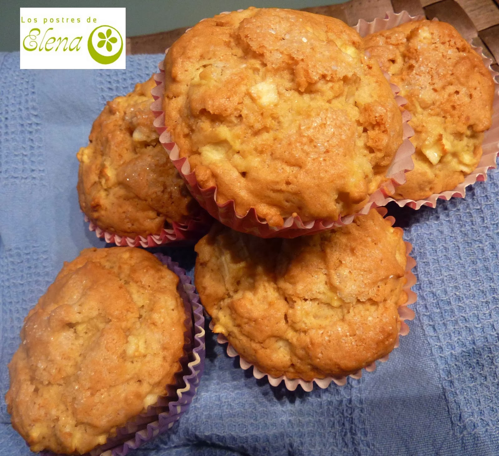 Los Postres de Elena: Magdalenas de manzana