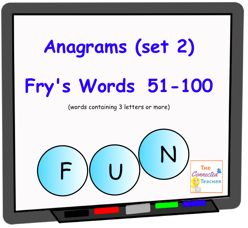 The Connected Teacher : SMARTBoard Anagrams {and a Freebie}