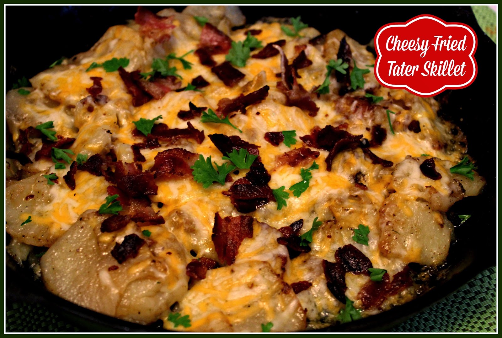 Sweet Tea and Cornbread: Cheesy Fried Tater Skillet!