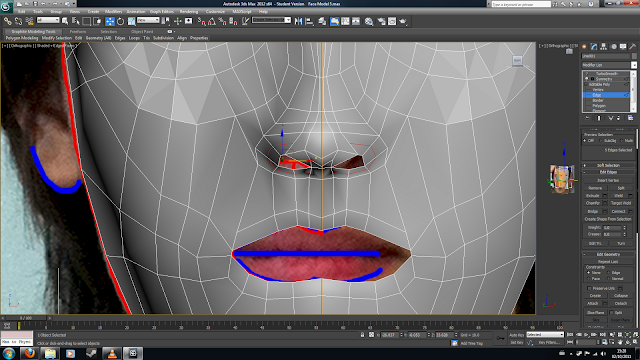 Virtual Environments: Modelling My Face - Adding Detail