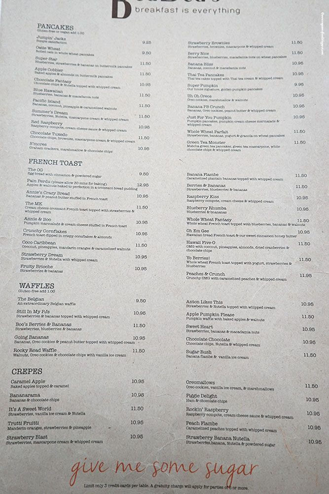 Bea Bea's - Burbank - Vegas and Food