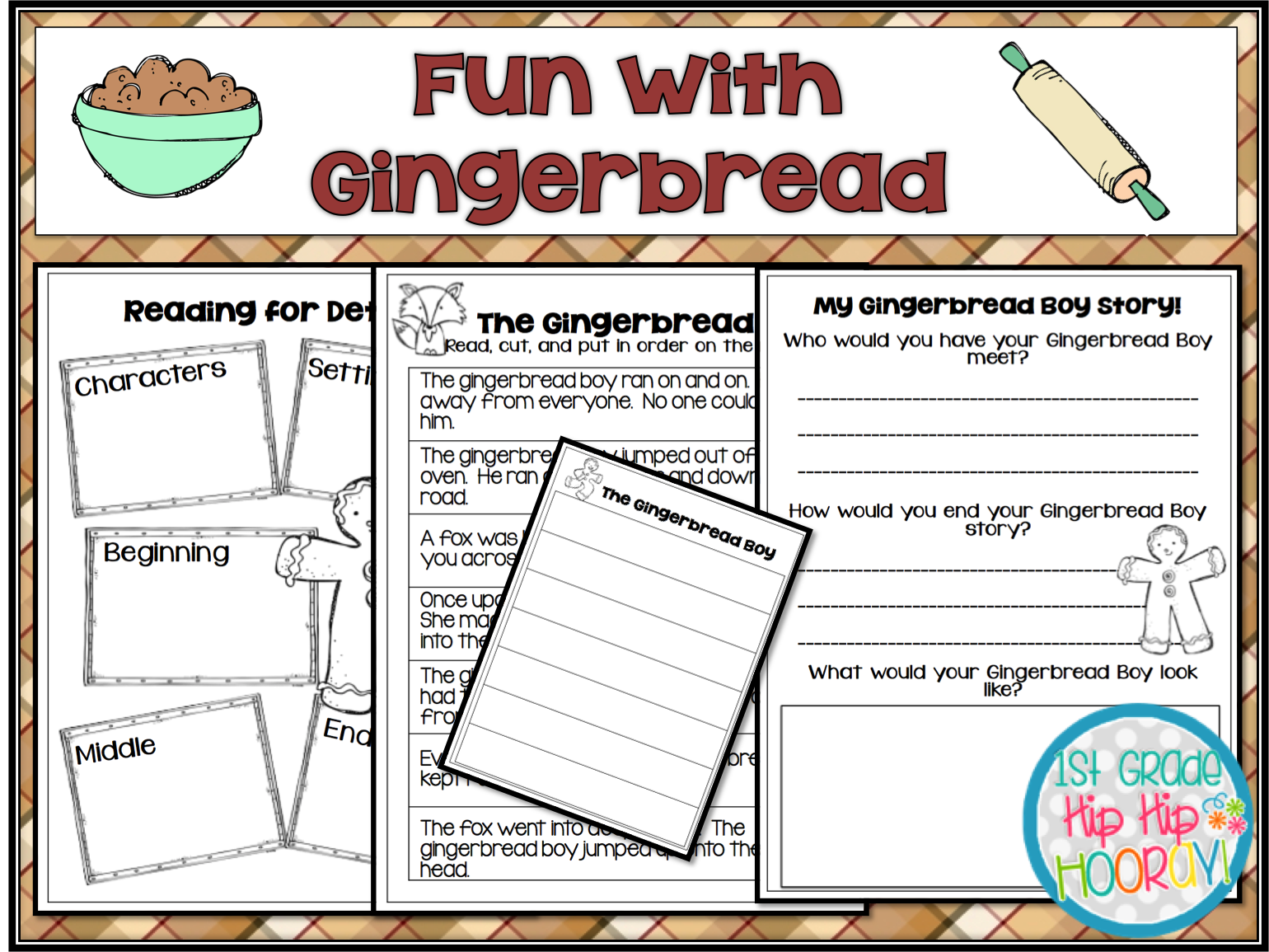 1st Grade Hip Hip Hooray!: Gingerbread Fun!!