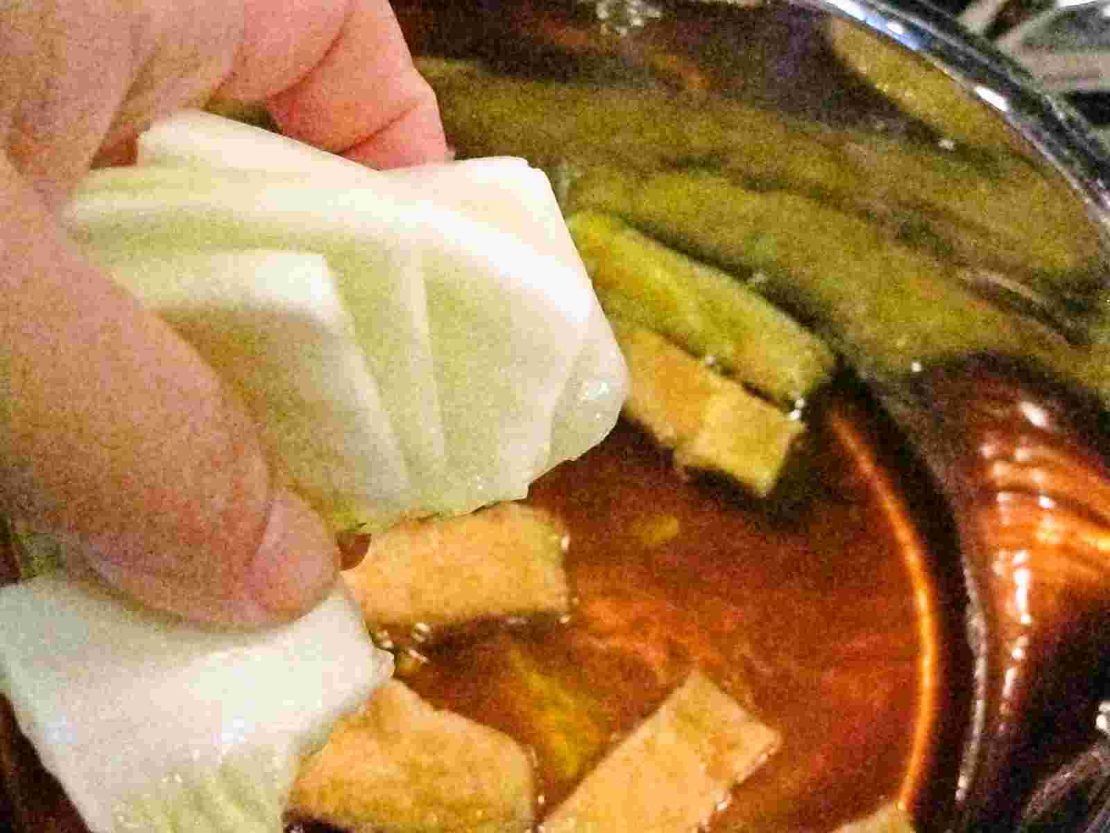 Recipes for Tom: Hakusai to age no nibitashi / napa cabbage and thin ...