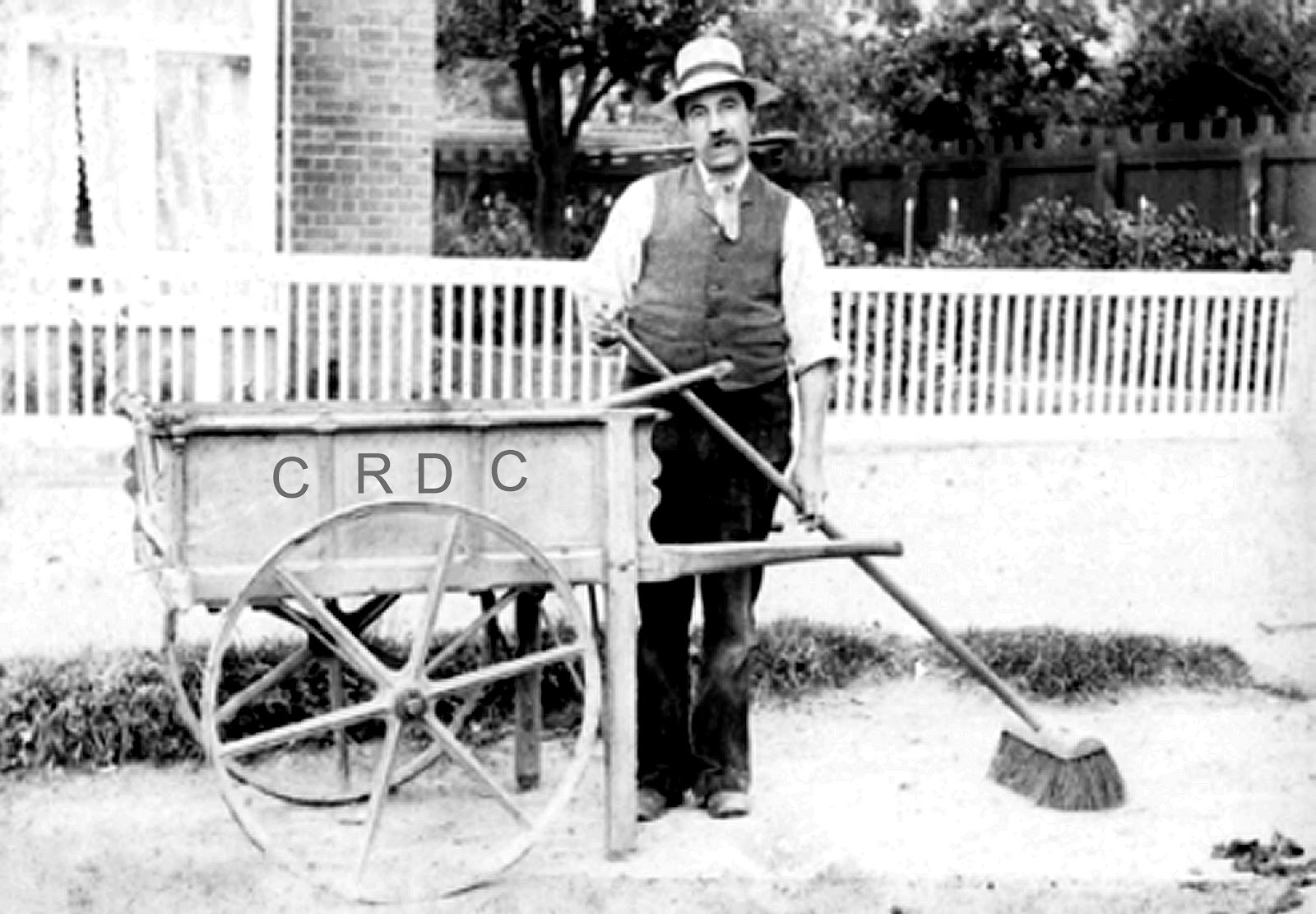 Historical Cookham: The village road sweeper.
