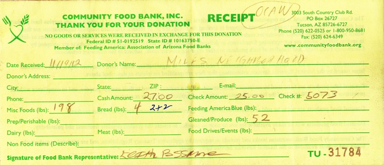 ONE CAN A WEEK Food Donation Program: One Can A Week Sponsorship Program