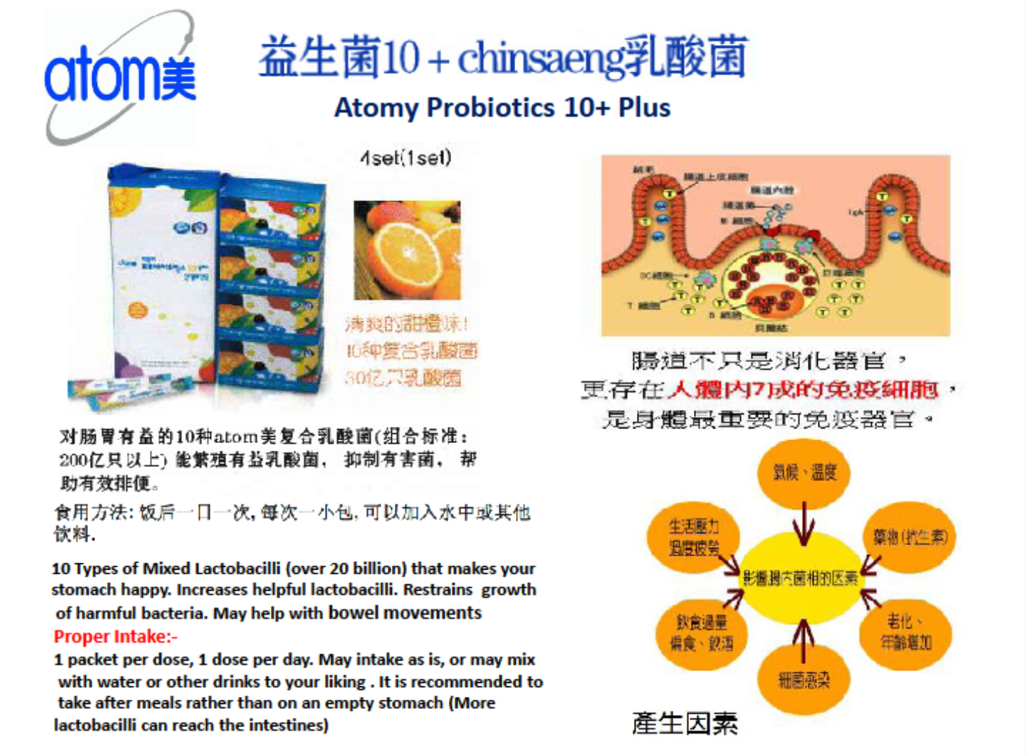 ATOMY KOREA GROUP: ATOMY SUPPLEMENT OF CHOICE, PROBIOTIC 10+PLUS ...