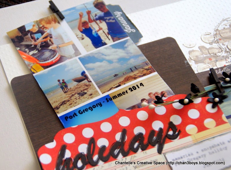 paper and yarn: February sketch for The Scrapbook Store