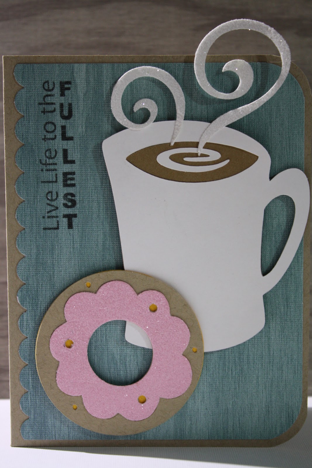 redheaded crafter: Donut & Coffee Card