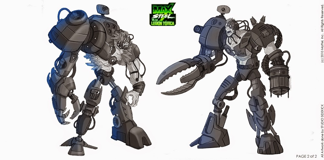 Max Steel Fanáticos: Concept Arts de Makino, Alianza Monstruosa y más