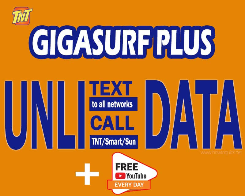 TNT GIGASURF Plus 75, 149, 449, 749 and 999 - Unli Call, All-net Text ...