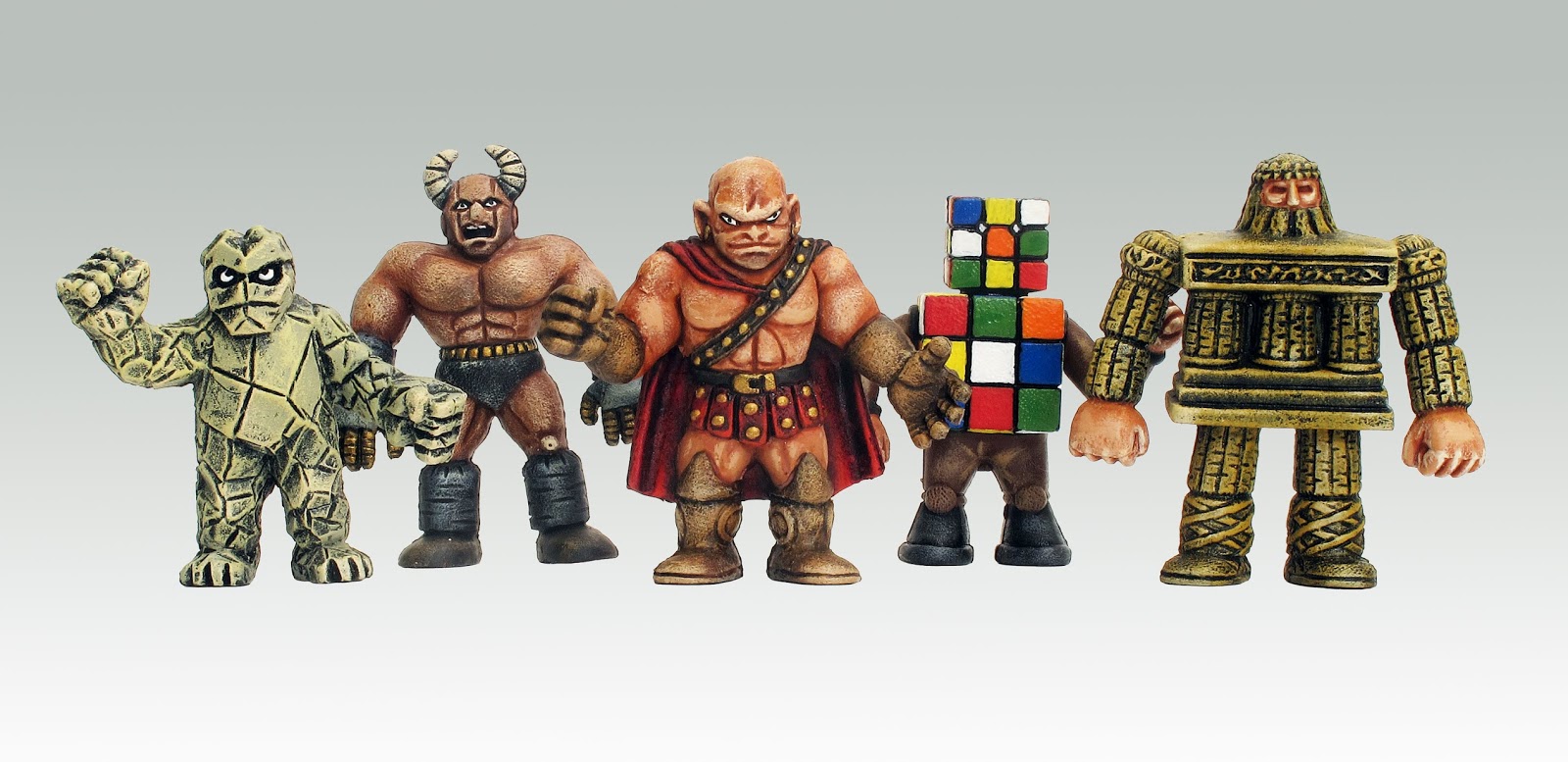 Mike's Painted Miniatures: M.U.S.C.L.E. figures