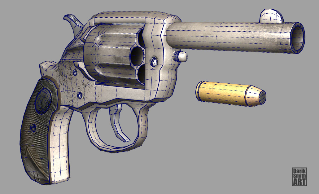 Darik's Art Blog: Revolver - Texturing
