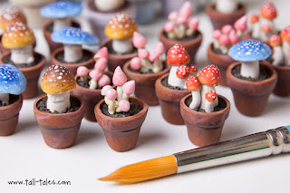Pixie Dust Miniatures: Potted Toadstools
