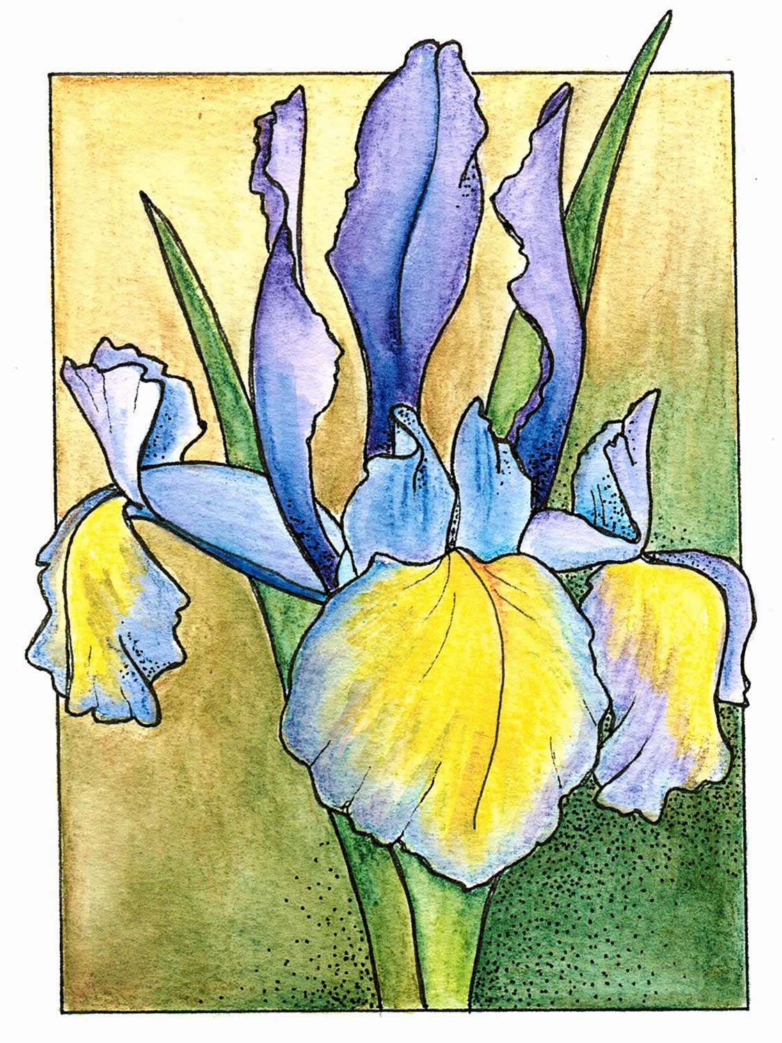 brushstrokes, etc.: Japanese Iris