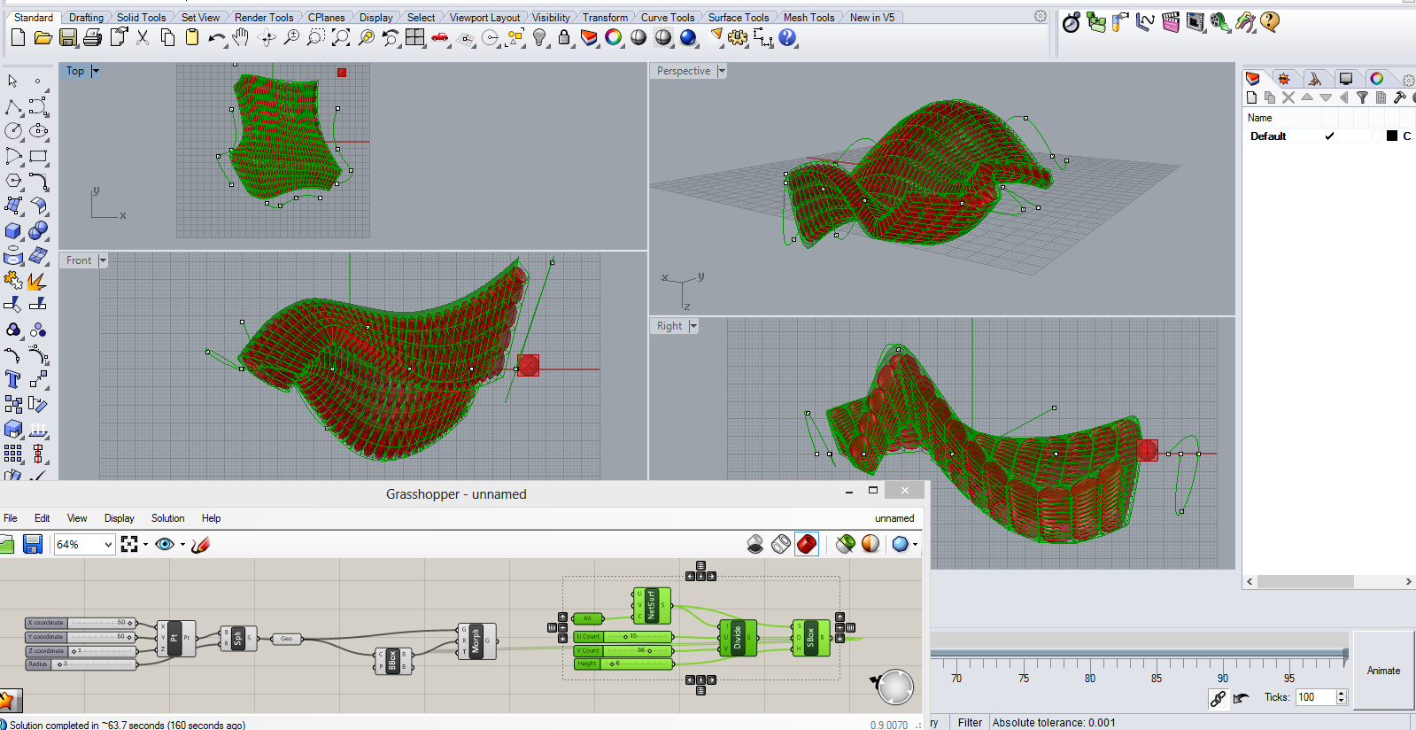 Bradshaw | ARCH470 | UMD : Grasshopper: Surface Manipulation