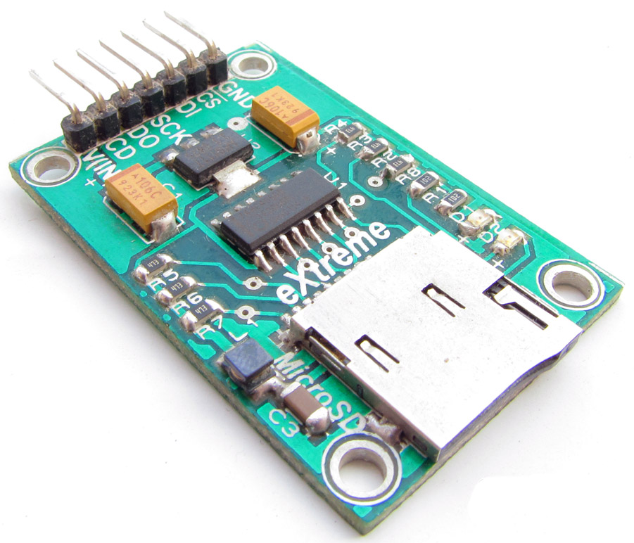 Design with Microcontrollers: microSD ATmega32 Data-Logger