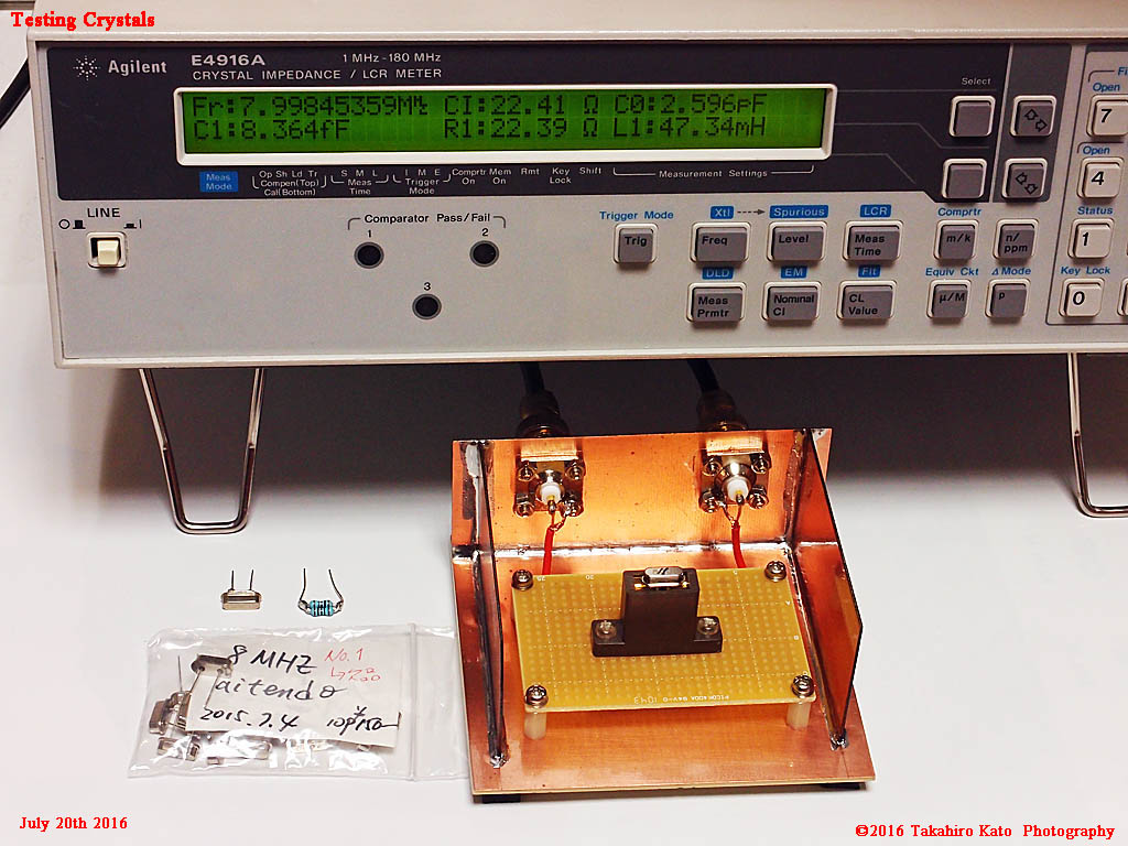 Radio Experimenter's Blog: 【測定】Crystal Impedance Meter and Test Fixture