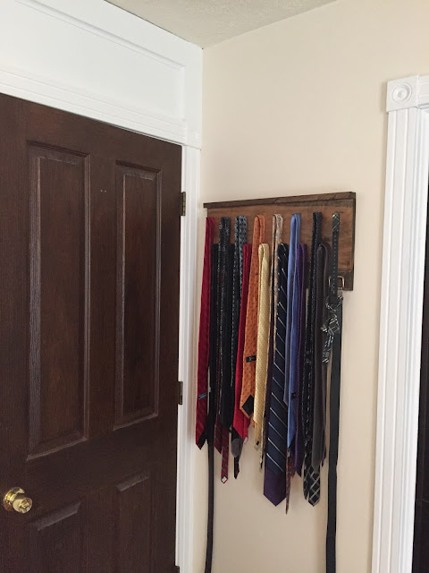 It's A Long Story: DIY Tie Rack