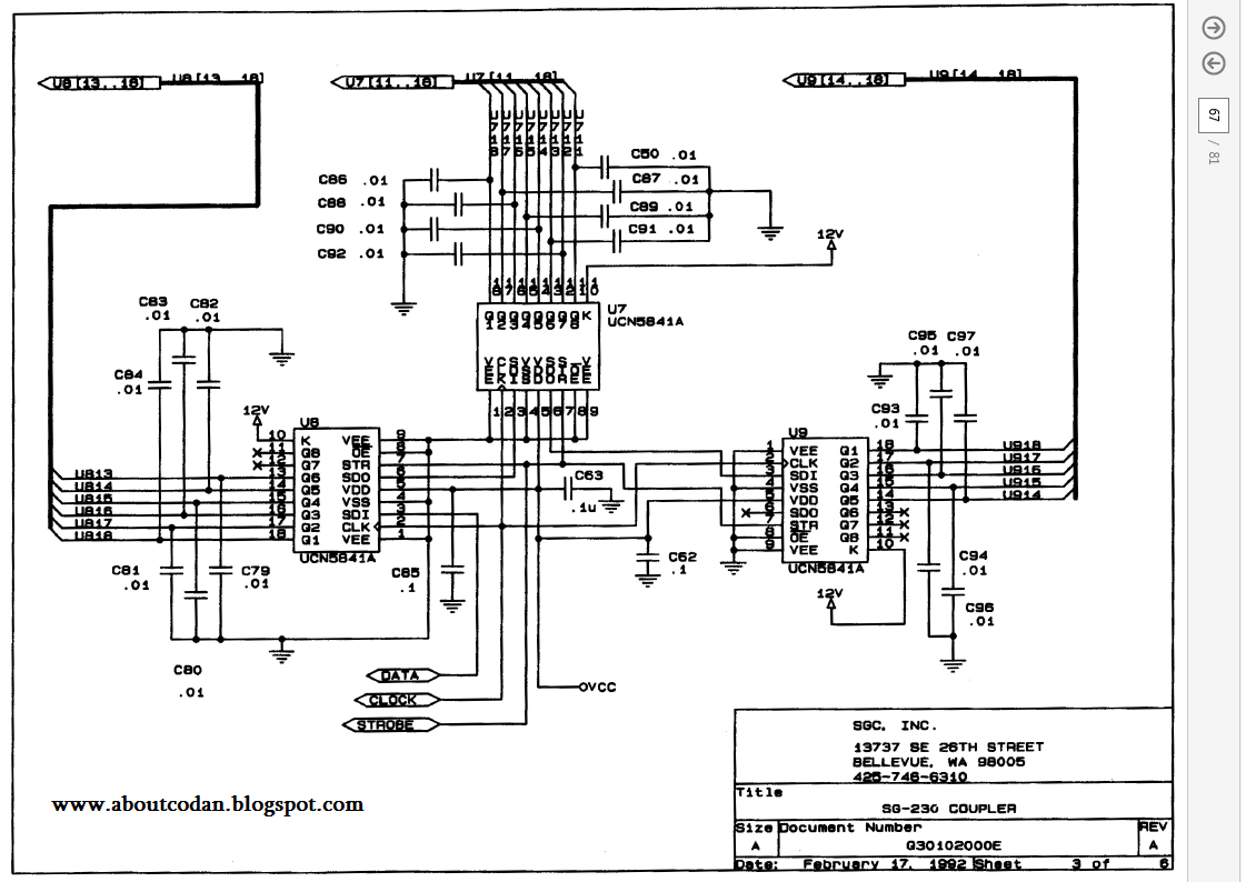 Everything about CODAN: CODAN 9103 (SGC 230) Antenna Coupler schematic