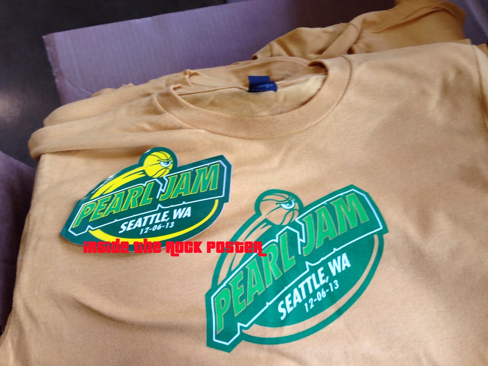 INSIDE THE ROCK POSTER FRAME BLOG: Pearl Jam Seattle Poster by D*Face ...