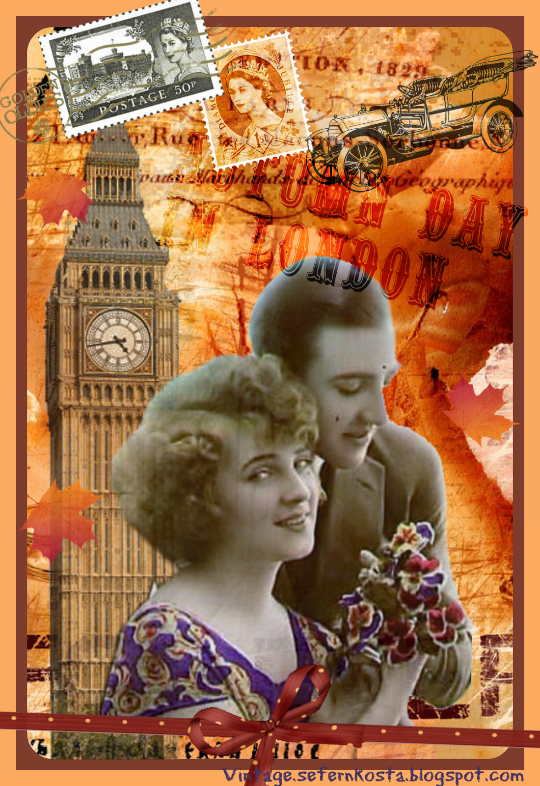 VINTAGE, EL GLAMOUR DE ANTAÑO: Enamorados Vintage - Dos Tarjetas para ...