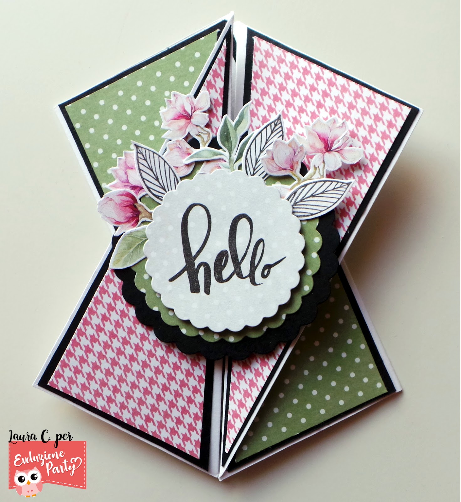 evoluzioneparty: Diagonal Gate Fold Card