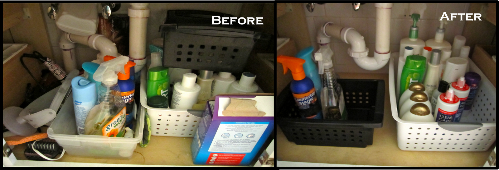 Organizing a Cluttered Bathroom | Blair Blogs