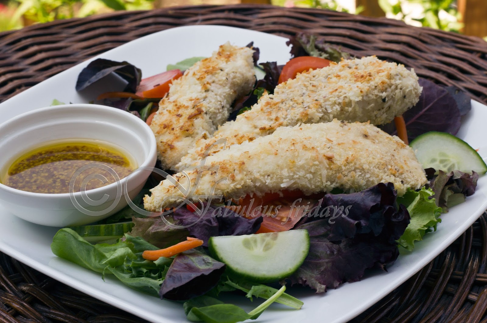 fabulous fridays: Coconut chicken strips