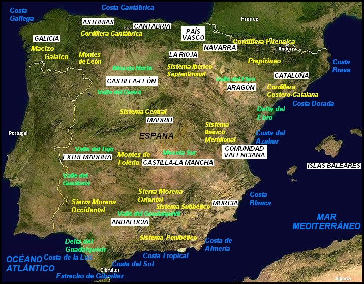 Unit 8.The relief of Spain | Comunidad Virtual Severo Ochoa | EducaMadrid