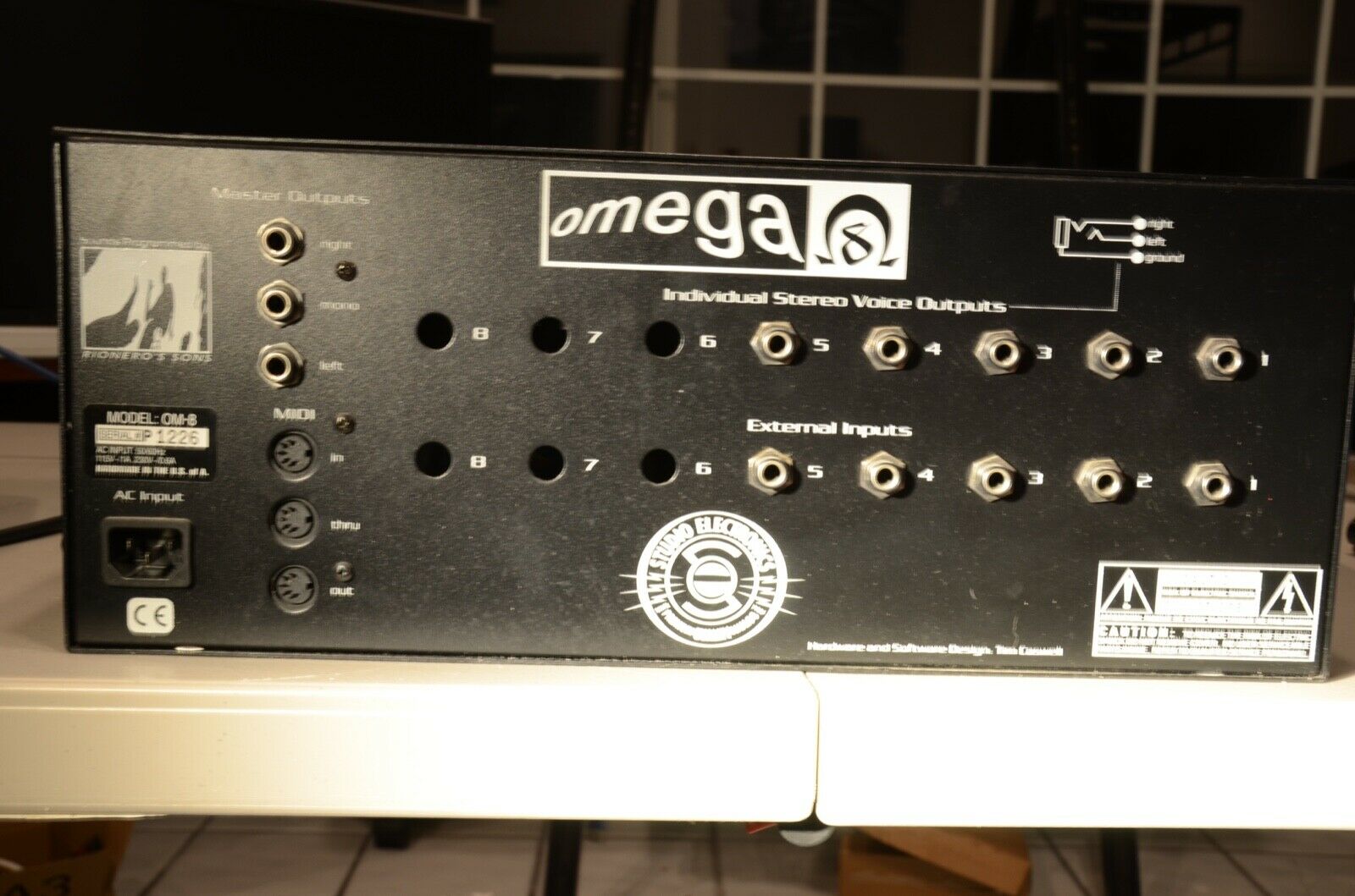 MATRIXSYNTH: Studio Electronics Omega 8 Rack Analog Synthesizer SN 1226