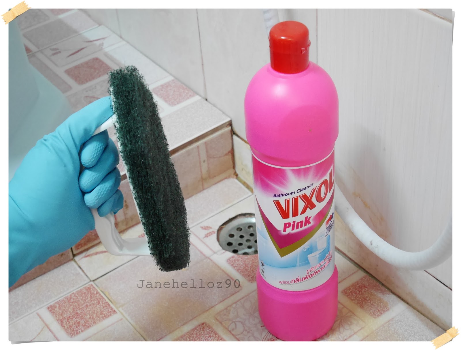 Review : Vixol Pink วิกซอล พิ้งค์ กลิ่นพิ้งค์พาราไดซ์ น้ำยาล้างห้องน้ำ ...