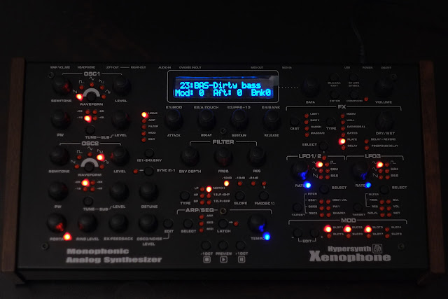 MATRIXSYNTH: MINT Hypersynth Xenophone with Custom-made Case and tilted ...