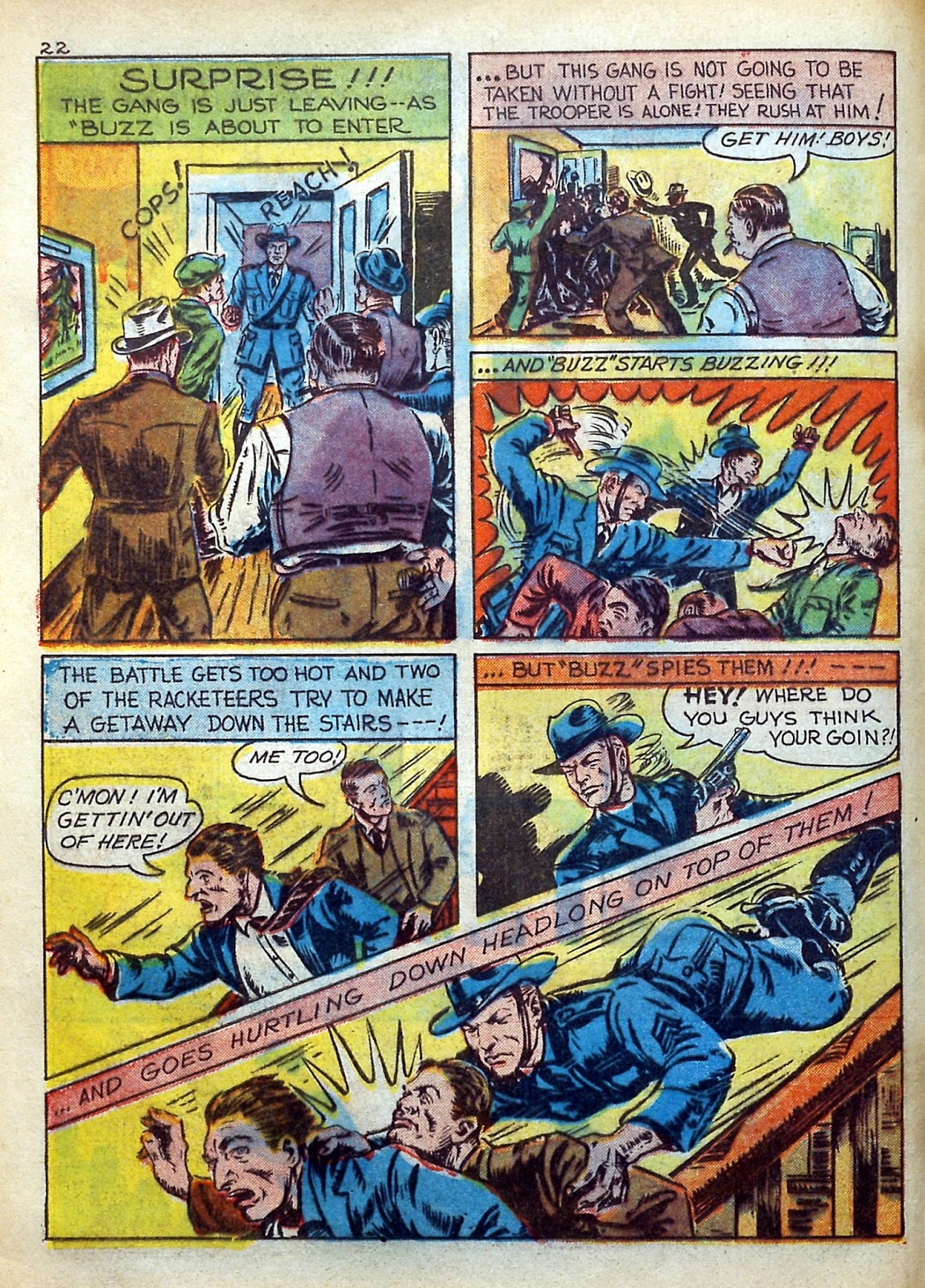 Four-Color Shadows: Sergeant "Buzz" Sawyer-Charles Quinlan-1940