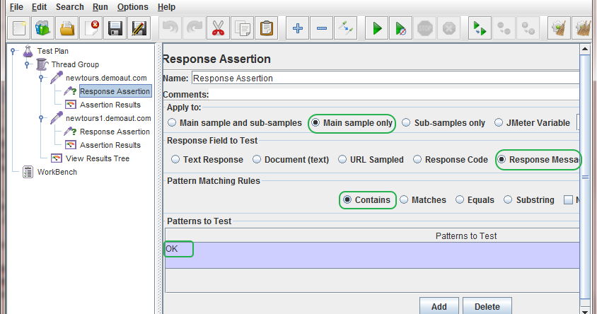 Jmeter - Response Assertion To Assert Response Message Jmeter - Response Assertion To Assert Response Message
