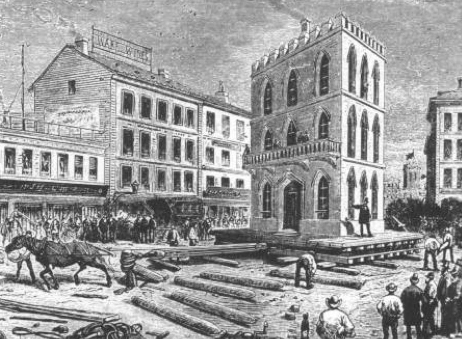 June 11, 1863 -- First Brick Building in Chicago Successfully Moved ...