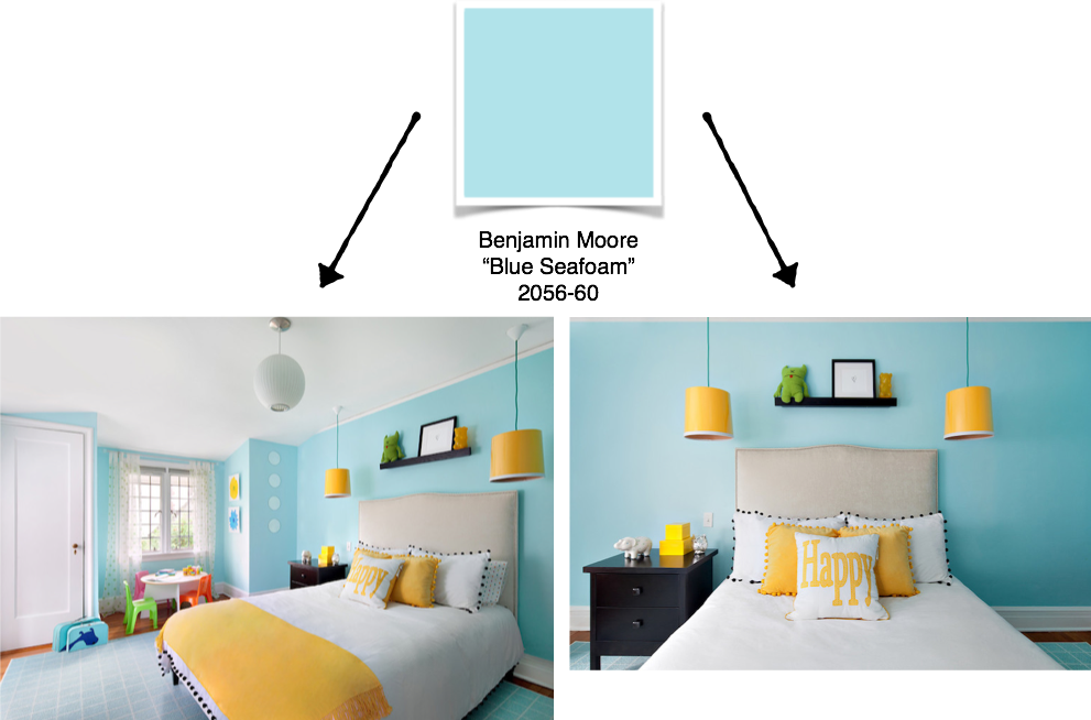 Inspired Whims: The Perfect Aqua Blue: Paint Matching 101