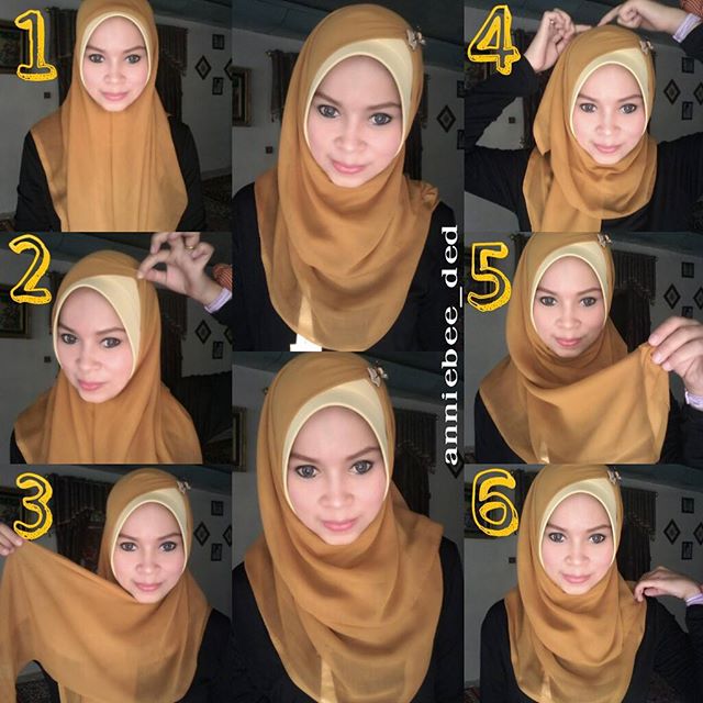 Tutorial Cara memakai jilbab paris simple