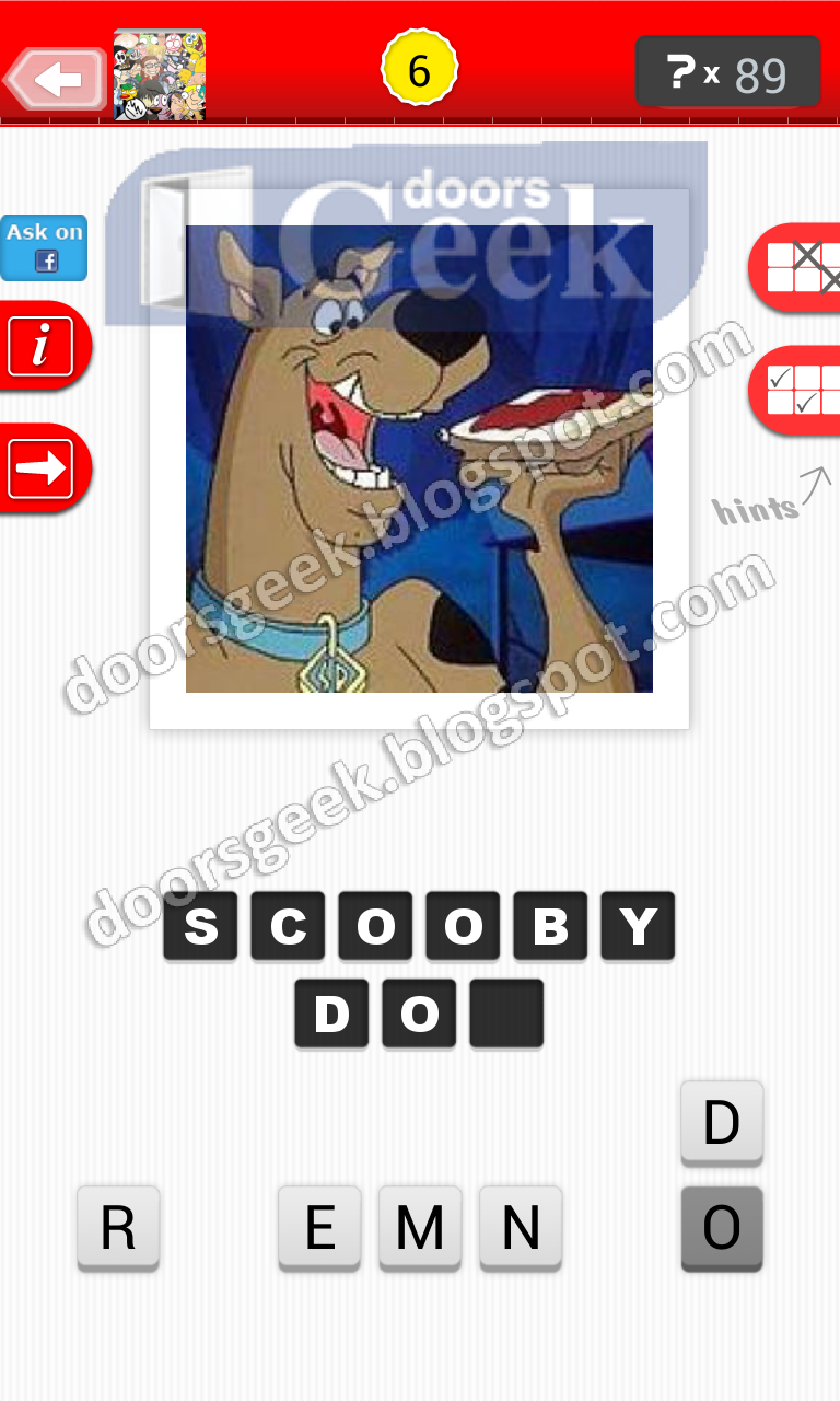 Guess The Cartoon Level 5-6 ~ Doors Geek