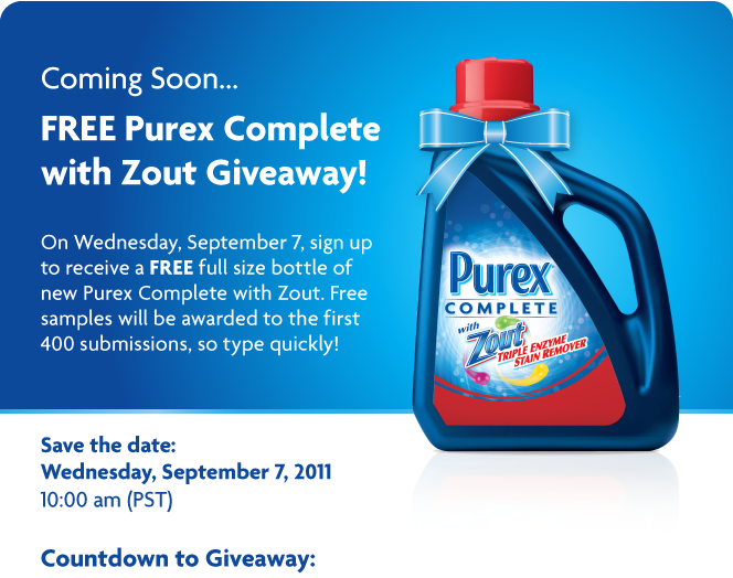 Barbara's Beat: Win a free full size bottle of Purex® Complete with ...
