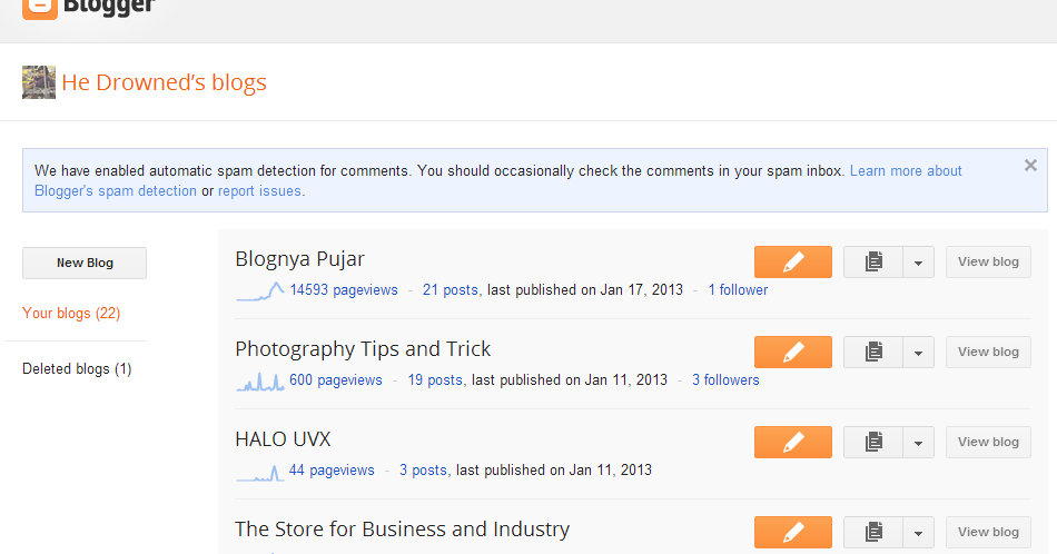 Buat Blog Gratis Di Google Cara Mudah Membuat Blog Sendiri Di Internet ...