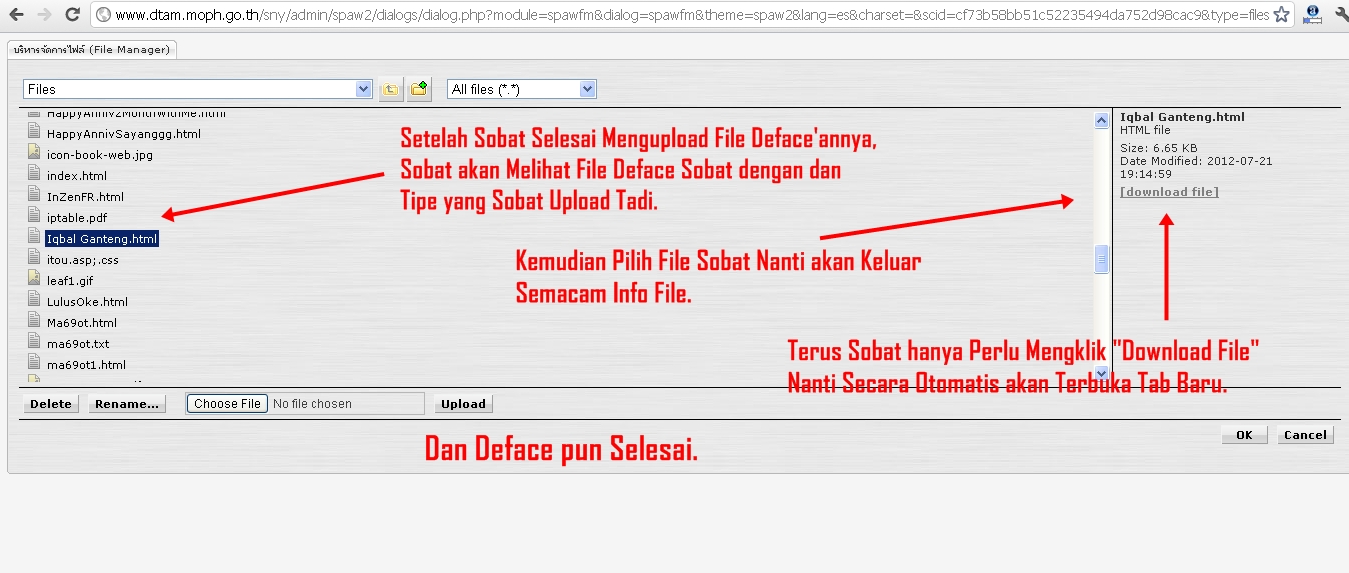 Deface Website Dengan Metode Spaw Uploads | Jombang Cyber Team