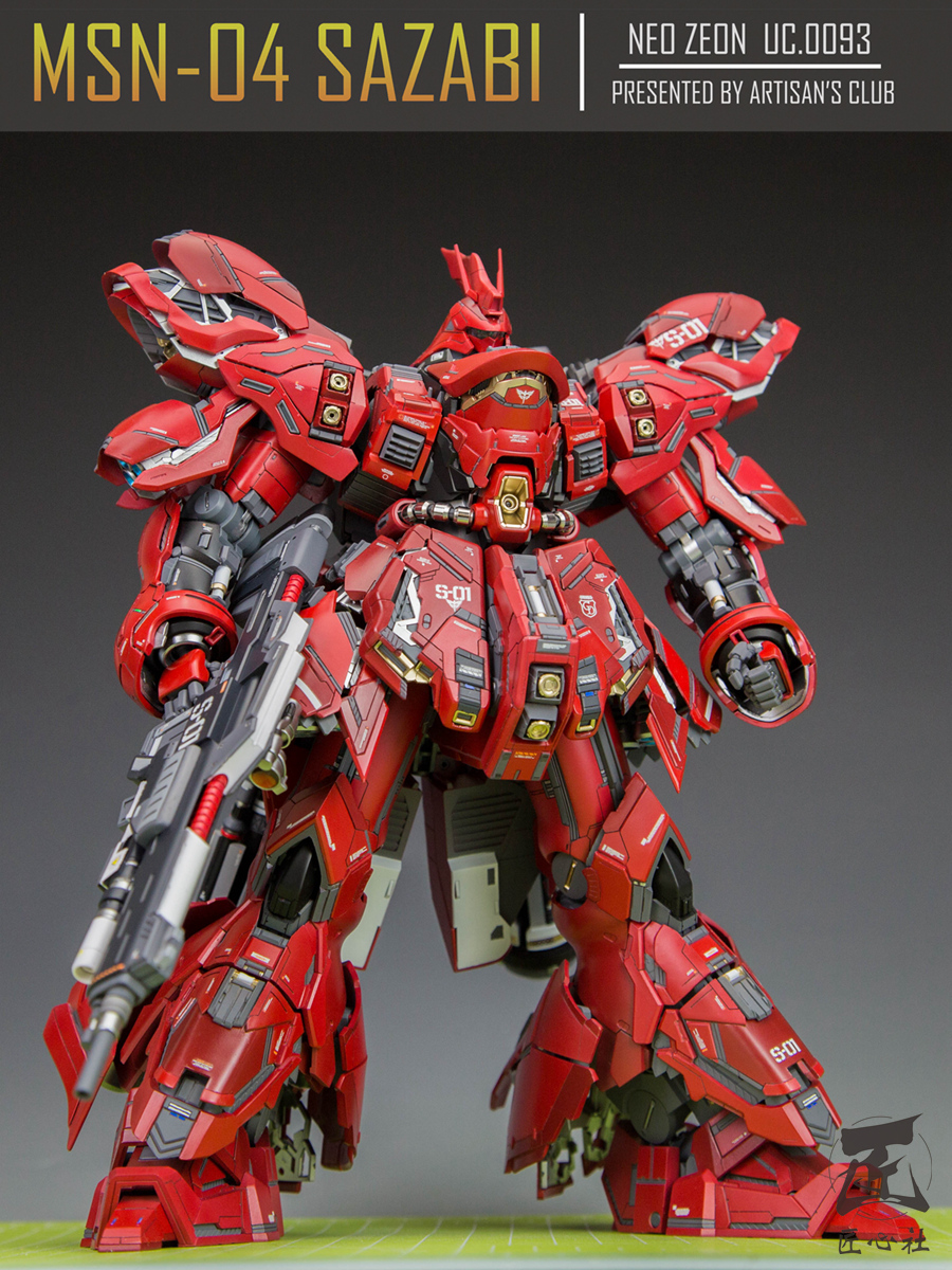Custom Build: MG 1/100 MSN-04 Sazabi Ver. Ka [Infinite Dimension ...
