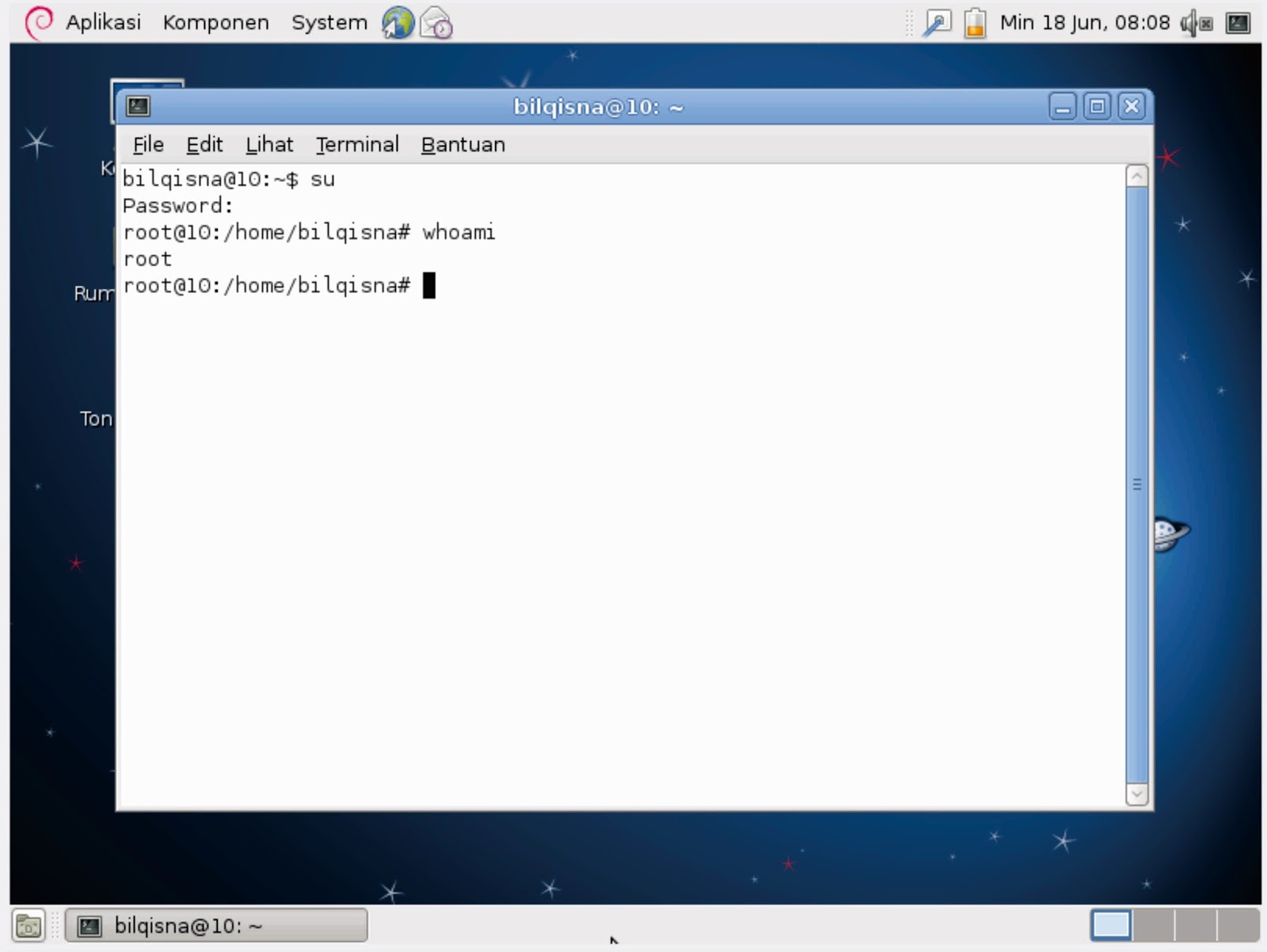 Perintah Dasar Super User pada Linux Debian 8