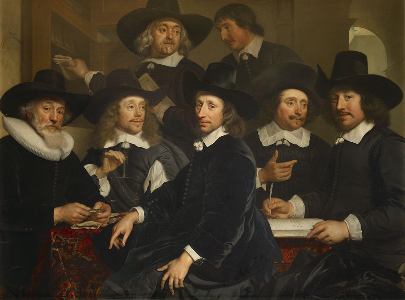 Jürgen Ovens: The regents of the Oudezijdshuiszitten- and Almonershome ...