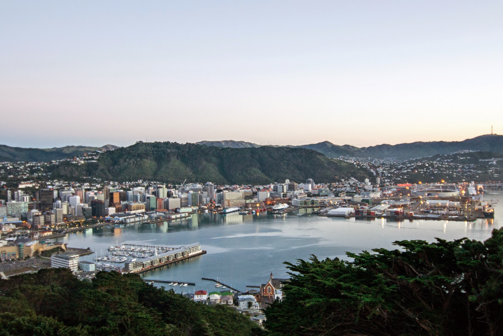 Wellington waterfront photography, and the sunrise from Mt Victoria ...